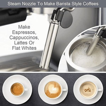 Quest Retro Coffee Machine with Milk Frother | Appliances – napev